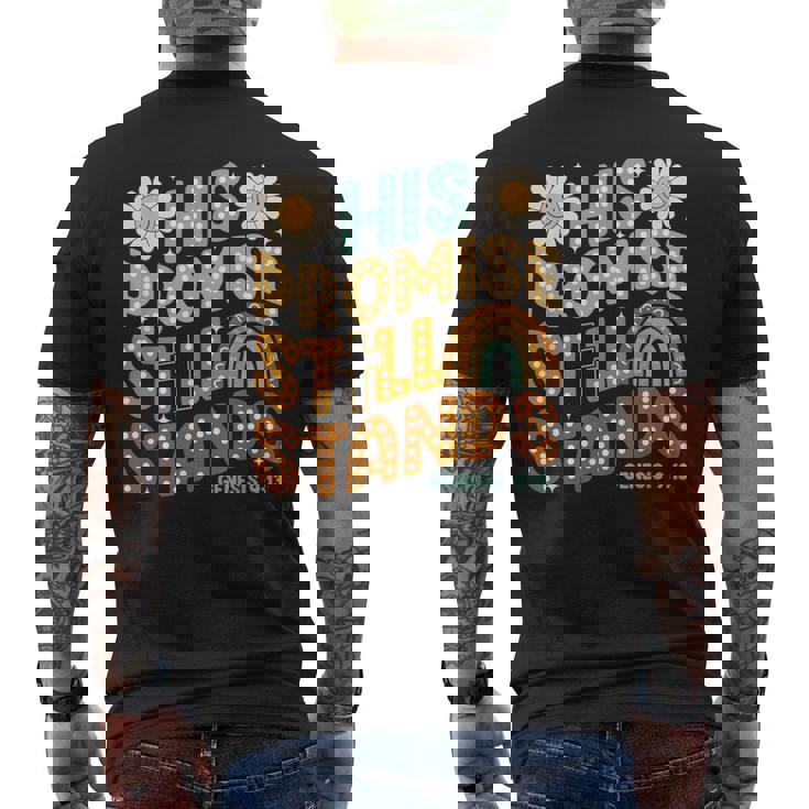 His Promise Still Stands God's Promises Boho Christian Men's Back Print ...