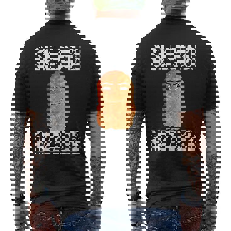 Skibidi Rizzler Brainrot Rizz Meme Men's T-shirt Back Print - Monsterry