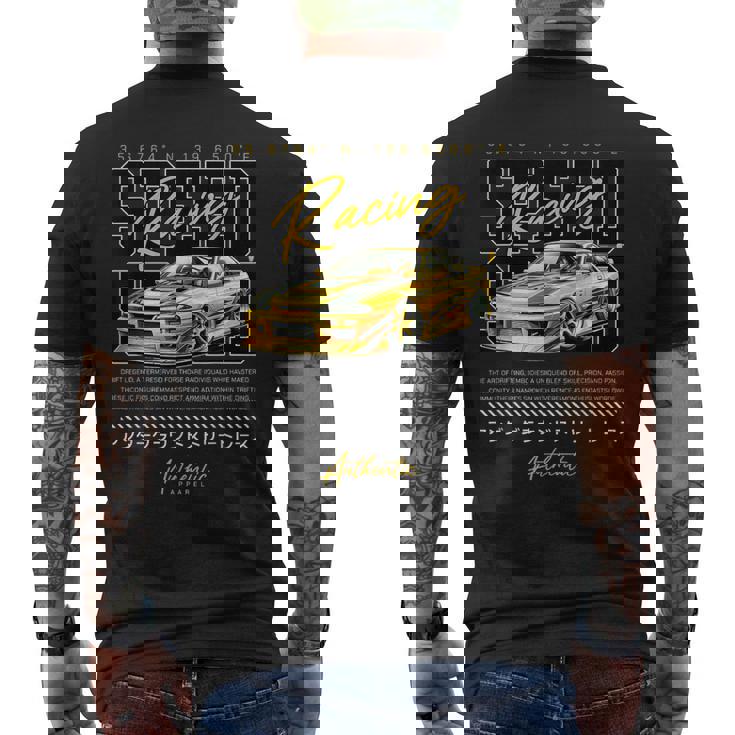 Speed Retro Vintage Japanese JDM Tokyo Japan Drift Race Car Men's Back ...