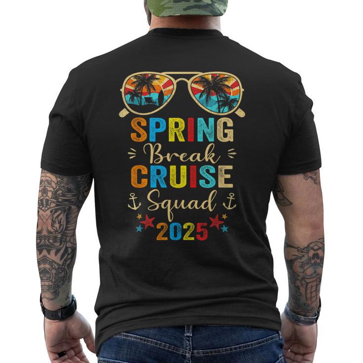 Spring Break Cruise Squad 2025 Men's T-shirt Back Print | Mazezy