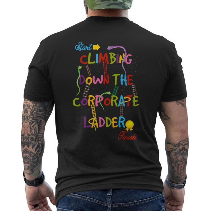 Start-Climbing Down The Corporate Ladder Finish Climber Men's Back ...