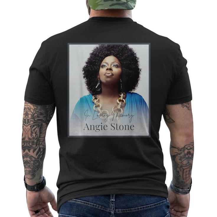 Stone In Memory Angie 1961 2025 Tribute Men's T-shirt Back Print ...