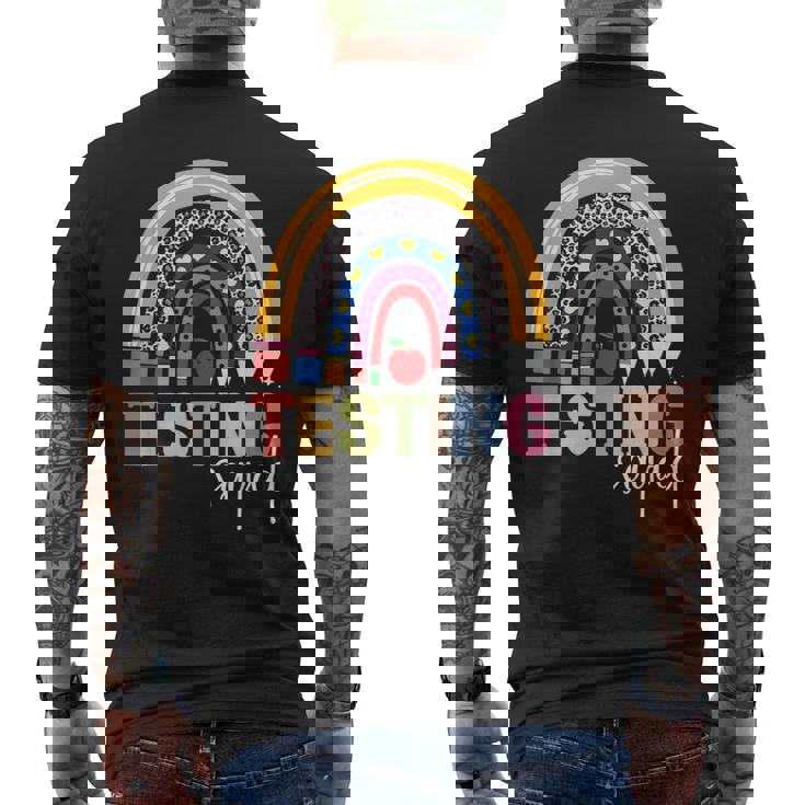 Testing Squad Test Day Teacher Testing For Teachers Men's Back Print T ...