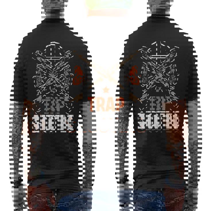Trap Shooting Pigeon Shotgun Pull Clay Shooting Men's Back Print T ...