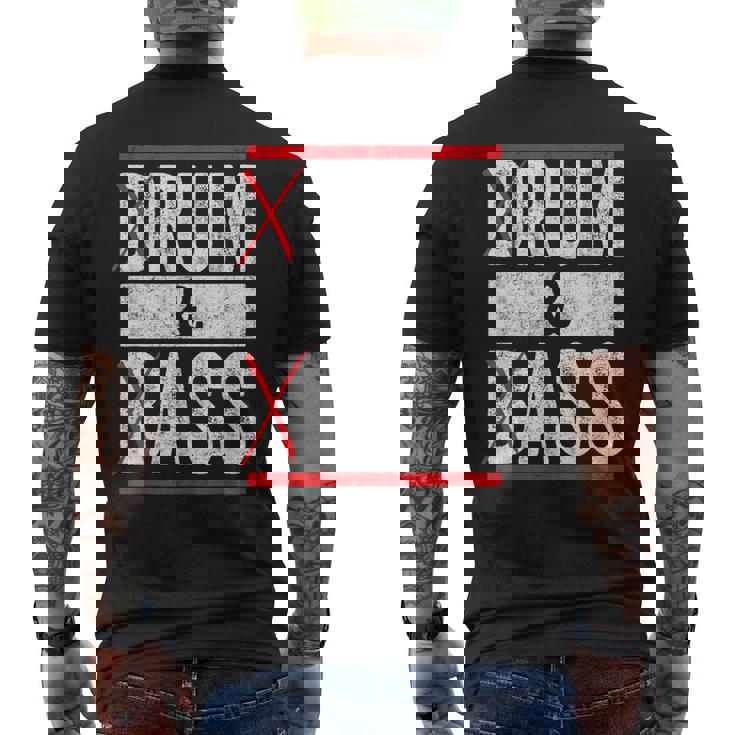 Vintage Drum & Bass Rum & Ass Men's T-shirt Back Print - Monsterry