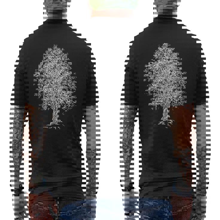 Vintage Oak Tree Tree Huggers Arborists Nature Lovers Men's Back Print ...