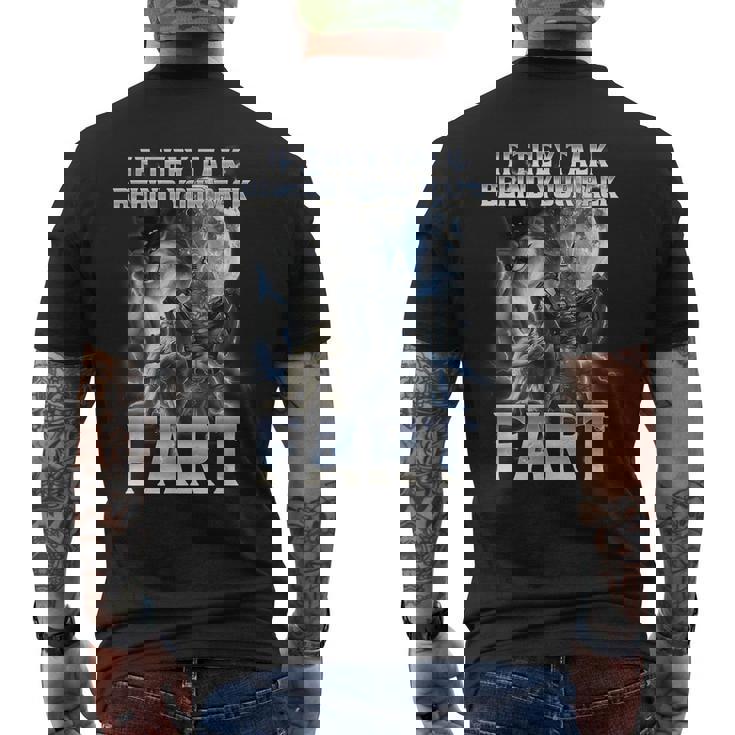 If They Talk Behind Your Back Fart Alpha Wolf Meme Sigma Men's T-shirt ...