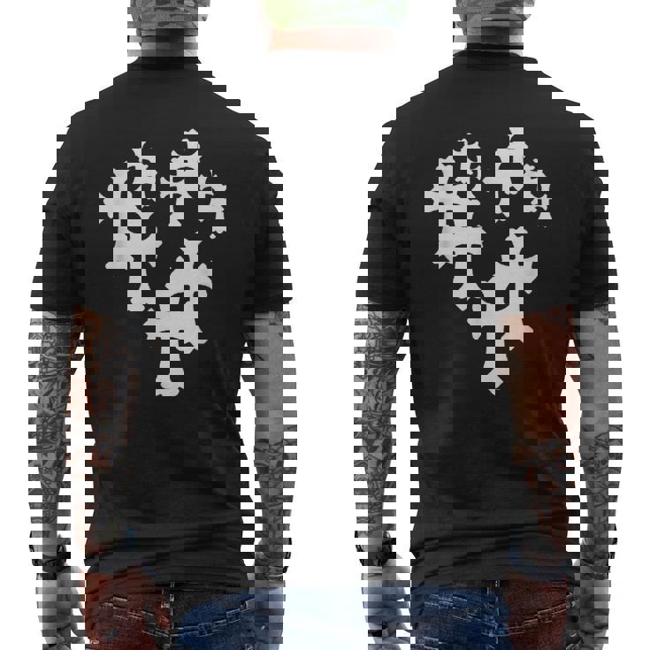 Y2k Cross Heart Men's T-shirt Back Print - Seseable Y2k Cross Heart Men's T-shirt Back Print - Seseable