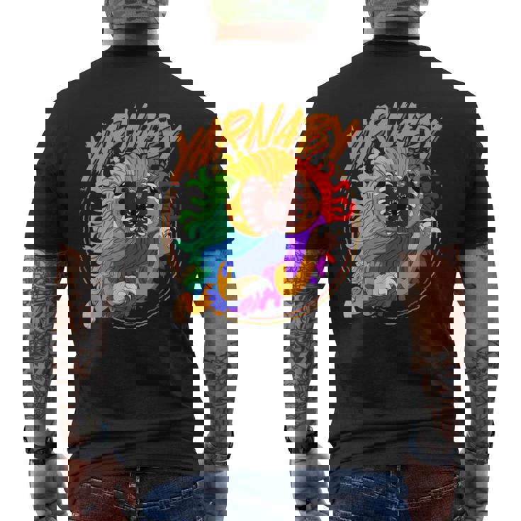 Yarnaby Nightmare Plush Critters Costume Men's T-shirt Back Print | Mazezy