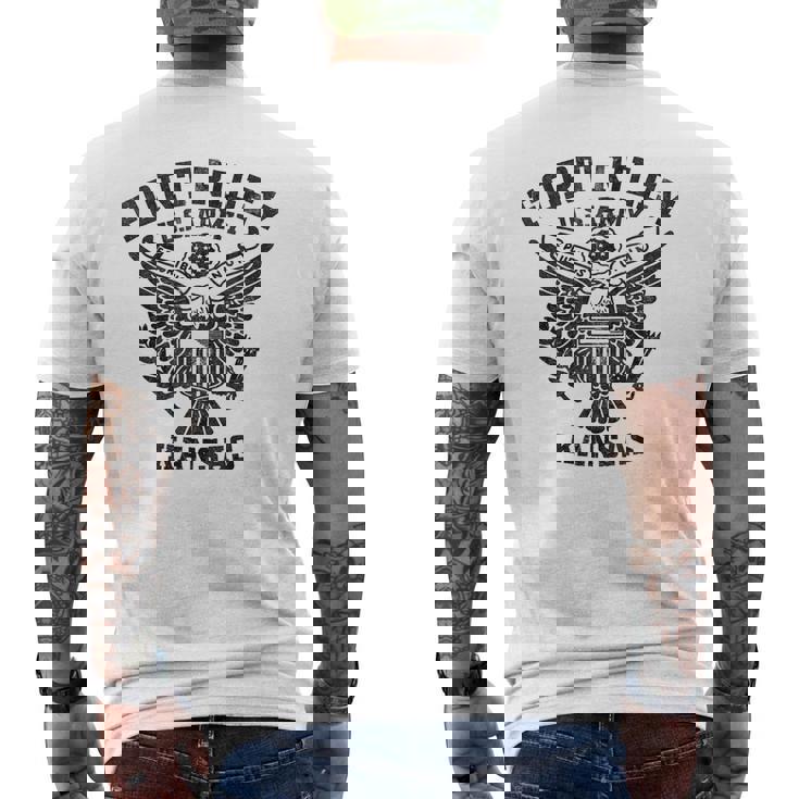 Fort Riley Us Military Base Kansas Ks Ft Riley Veteran Men's T-shirt ...