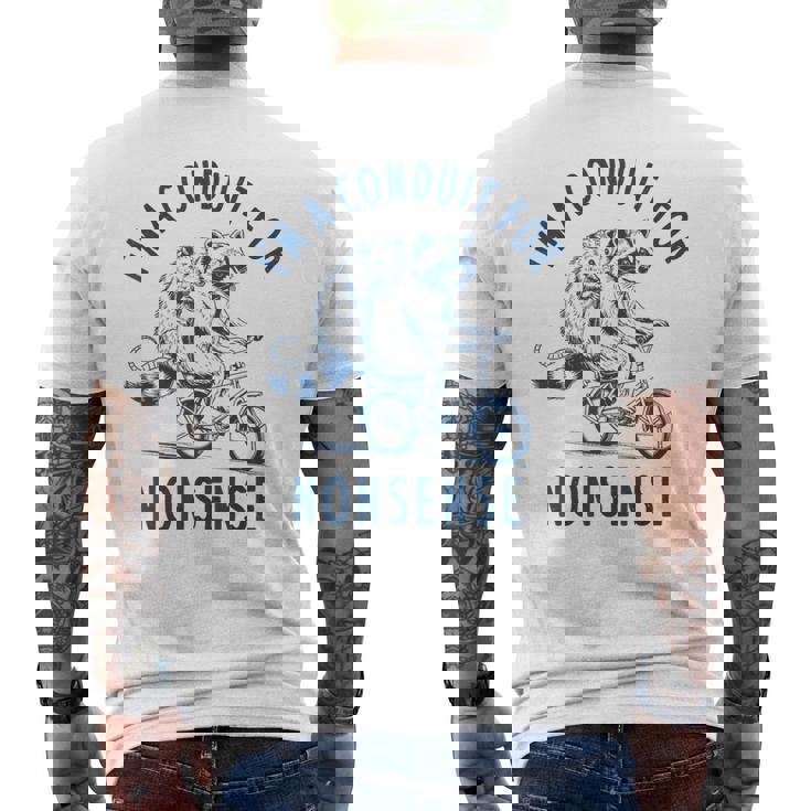 I'm A Conduit For Nonsense Meme Raccoon Opossum Weird Men's T-shirt ...