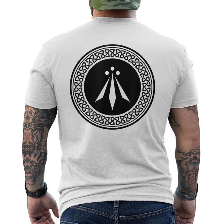 Irish Awen Symbol The Three Rays Of Light Ireland Men's Back Print T ...