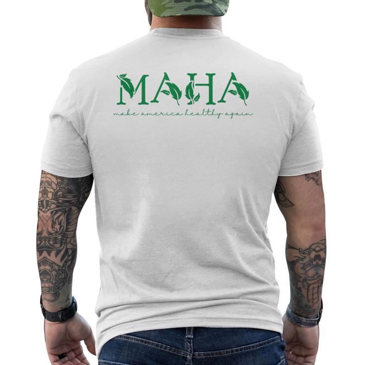 MAHA Healthy Eating Fitness RFK Jr Vegan Vegetarian Organic Men's Back ...