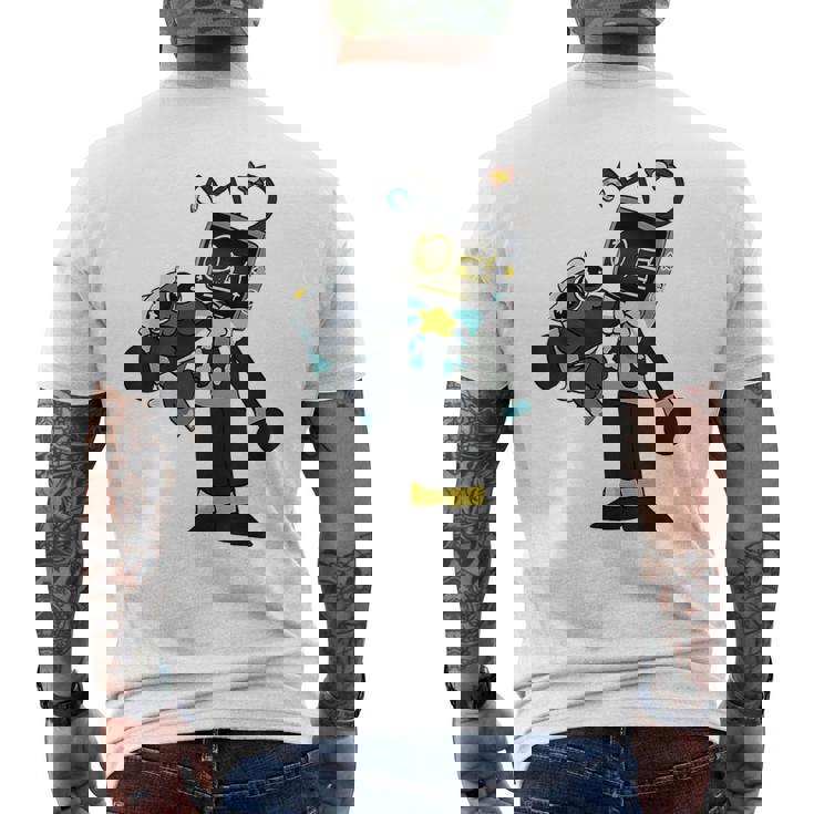 Pebble And Vee Dandys World Men's T-shirt Back Print - Monsterry