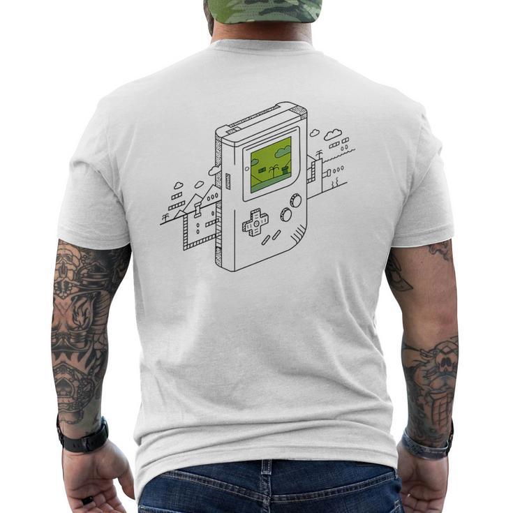 Retro Gaming HandheldsPixelated Video GameOld School Gamer Men's Back ...