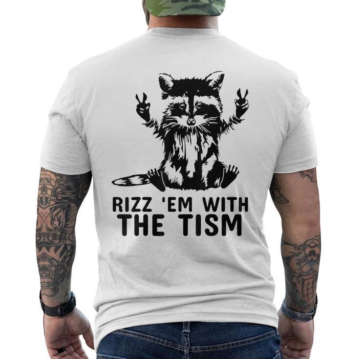 Rizz Em With The Tism Rizzler Joke Meme Rizzling Raccoon Pun Men's T ...