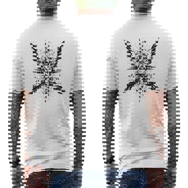 Seraph Gothic Art Biblically Accurate Angel Seraphim Men's Back Print T ...