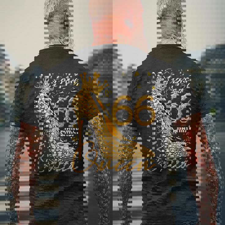 66 Year Old High Heels Stepping Into My 66th Birthday Men's Back Print ...