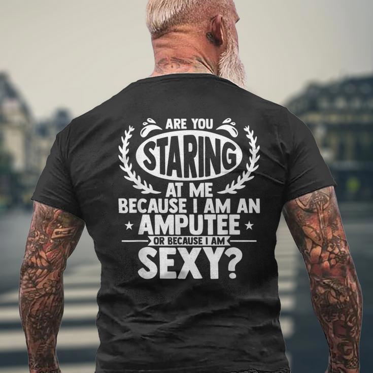 I Am An Amputee Amputation Amputated One Legged Freak Men's Back Print ...