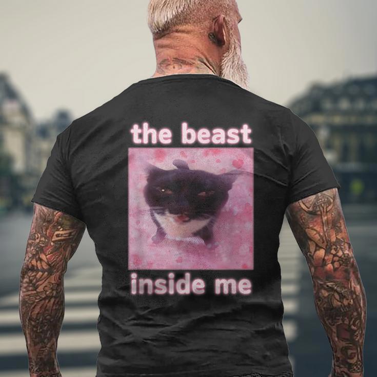 The Beast Inside Me Cat Meme Silly Cat Internet Memes Men's T-shirt ...