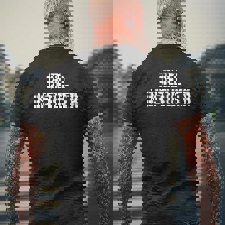 Drill Instructor Boot Camp Costume Men's Back Print T-Shirt - Monsterry