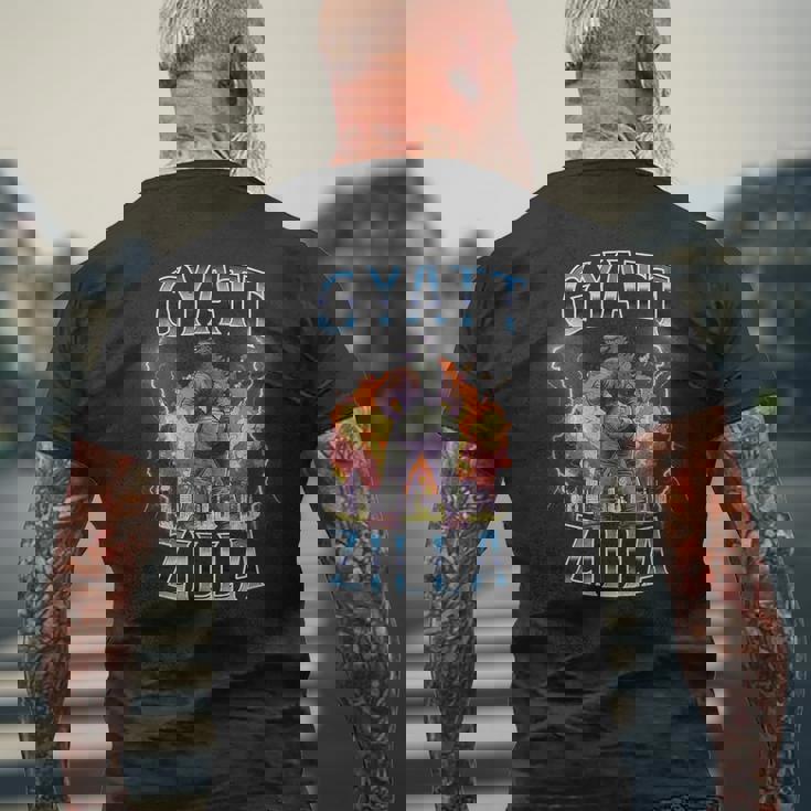 Gyatt Zilla Thic Zilla Meme Gen Z Alpha Men's T-shirt Back Print ...