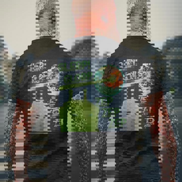 Glerp Glorp Alien Cat Cat Meme Costume Men's T-shirt Back Print - Thegiftio