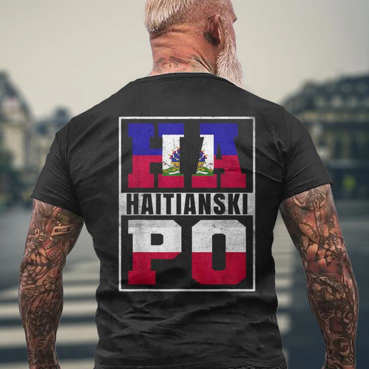Haitianski Roots Haiti And Poland Mix Polish Haitian Men's Back Print T ...