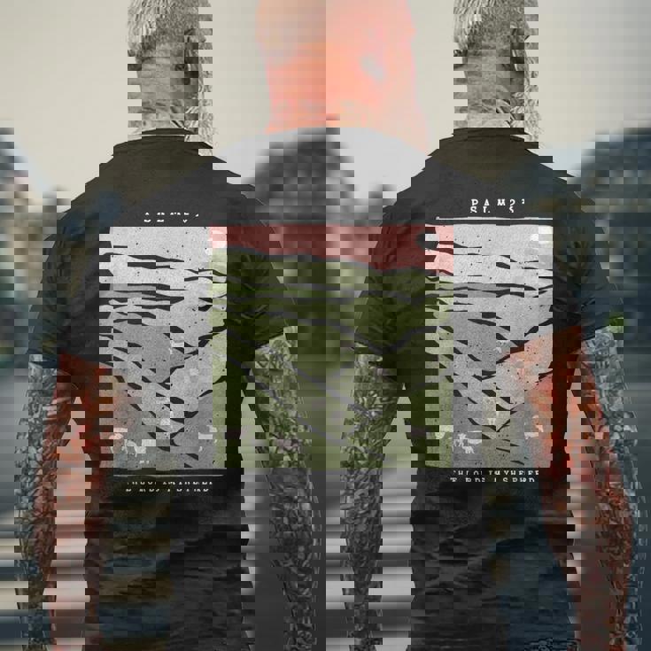 The Lord Is My Shepherd Bible Verse Jesus Sheep Lamb Men's T-shirt Back ...