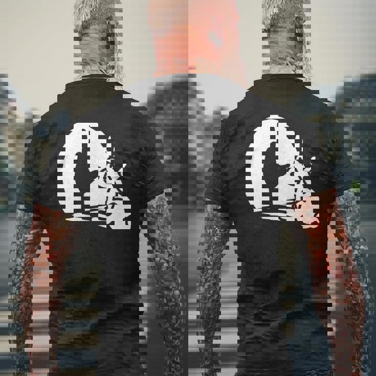 Loser Funny Rabbit Shadow Hand Sign Language Bunny Humor Men's Back ...