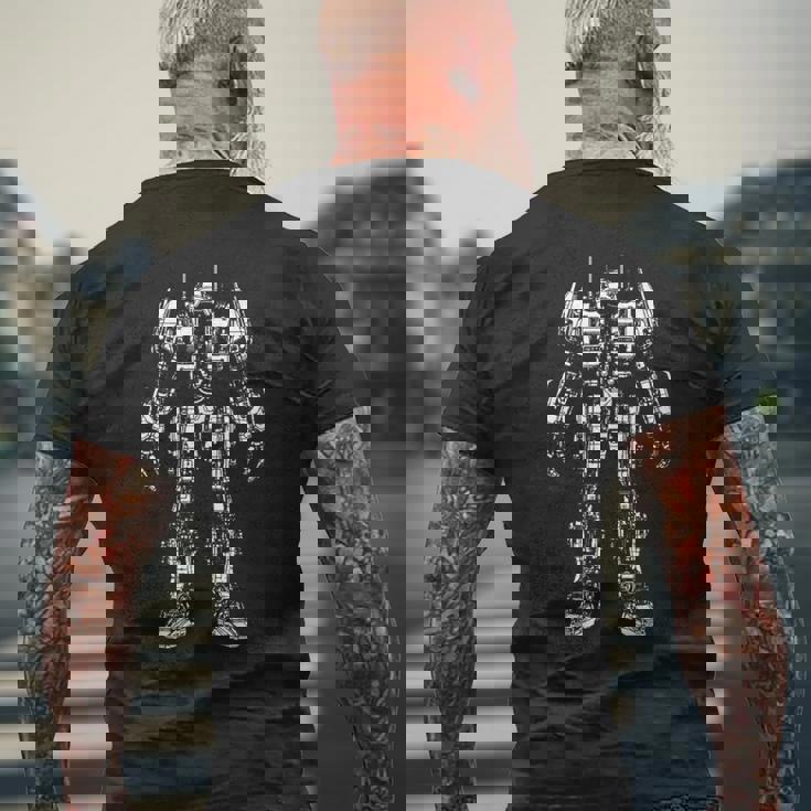 Mech Robot Sci-Fi Sketch Future Mech Vision Tank Top Men's Back Print T ...