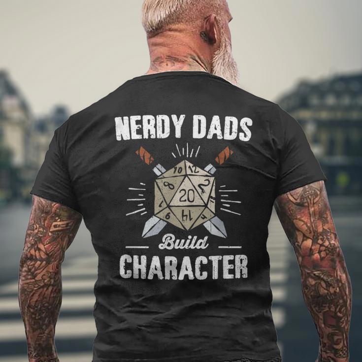 Nerdy Dads Build Character Rpg Saying Quote Dad Humor Joke Men's T ...