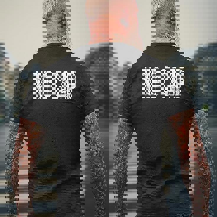 NO-CAP Gen-Z & Gen Alpha Slang Men's Back Print T-Shirt - Monsterry