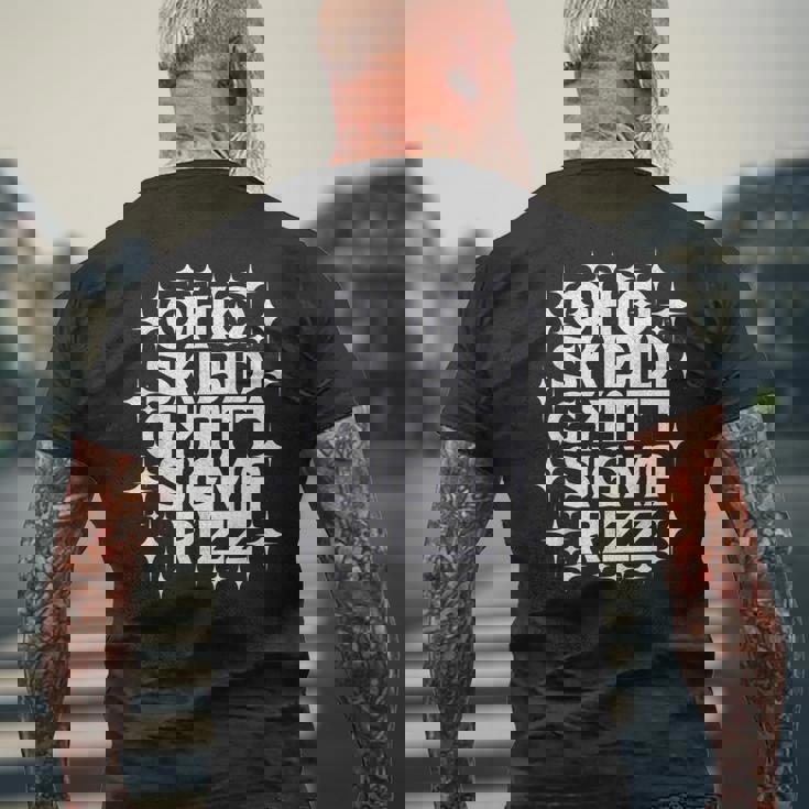 Ohio Skibidi Gyatt Sigma Rizz Rizzler Toilet Meme Men's T-shirt Back ...