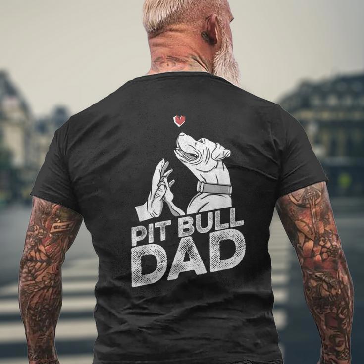 Pit Bull Dad Father Dog Breed Pitbull Ban Men's T-shirt Back Print ...