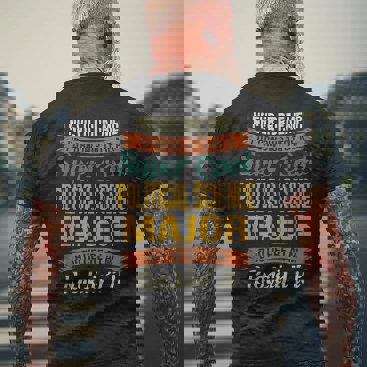 Political Science Major Appreciation Men's Back Print T-Shirt - Monsterry