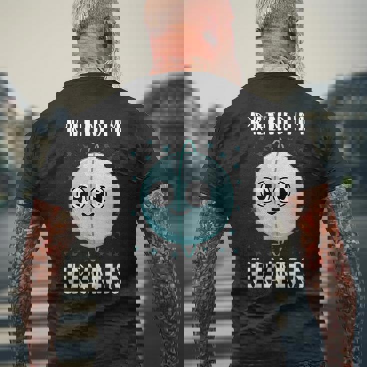 Uranus Planet Ring Solar System Gas Atmosphere Space Men's Back Print T ...