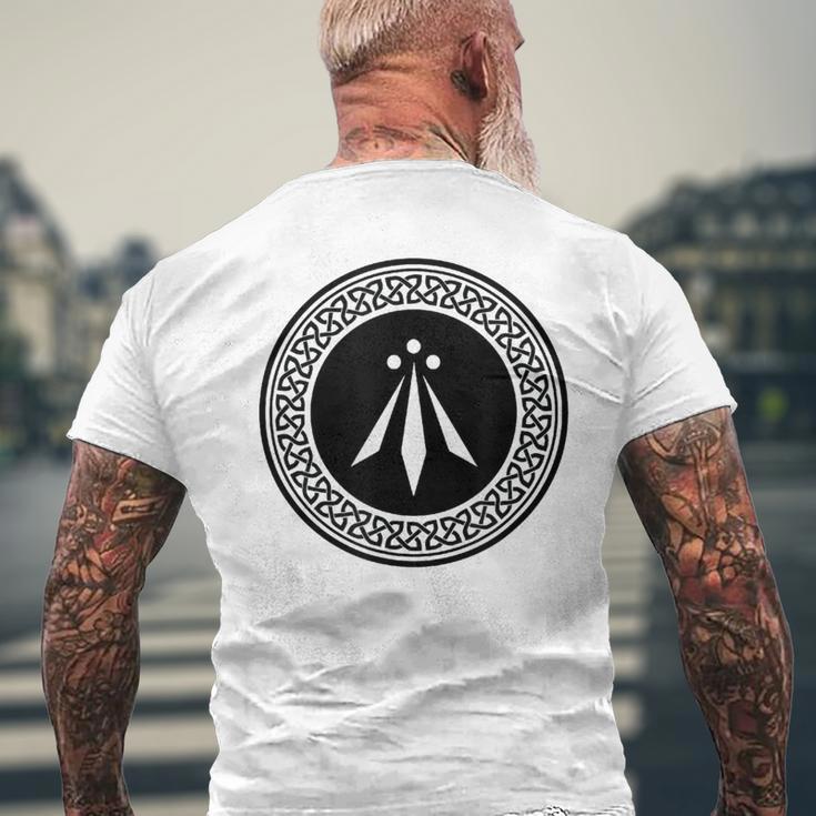 Irish Awen Symbol The Three Rays Of Light Ireland Men's Back Print T ...
