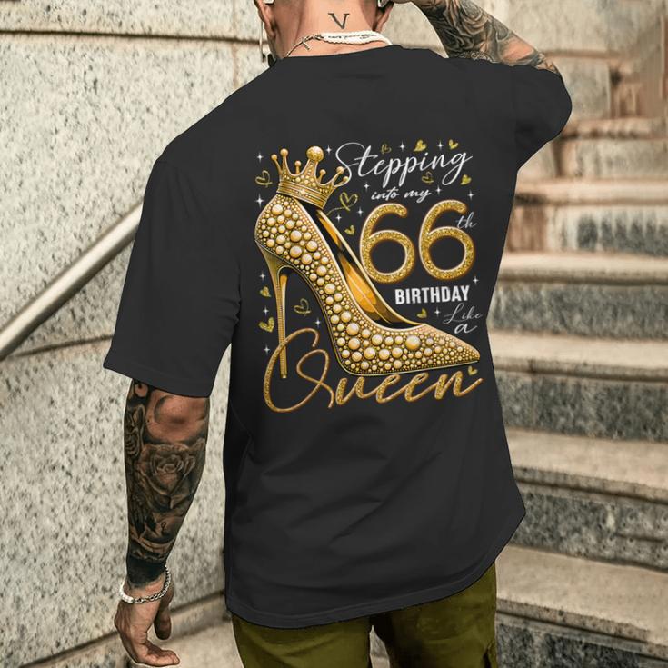 66 Year Old High Heels Stepping Into My 66th Birthday Men's Back Print ...