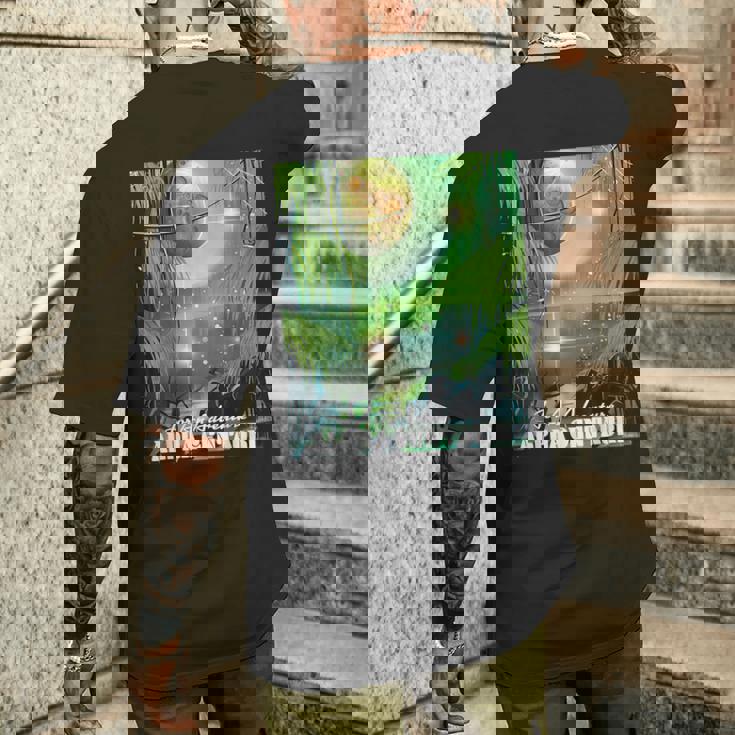 Alpha Centauri Sci-Fi Space Travel Poster Men's Back Print T-Shirt - Monsterry