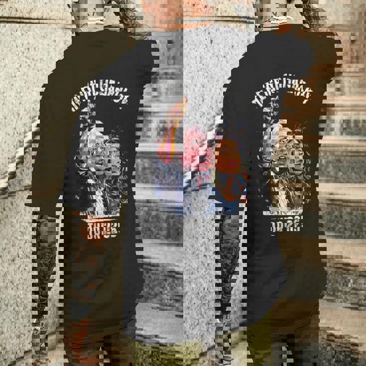 Bernie Fight Oligarchy 2025 Fighting Oligarchy Tour Men's T-shirt Back ...