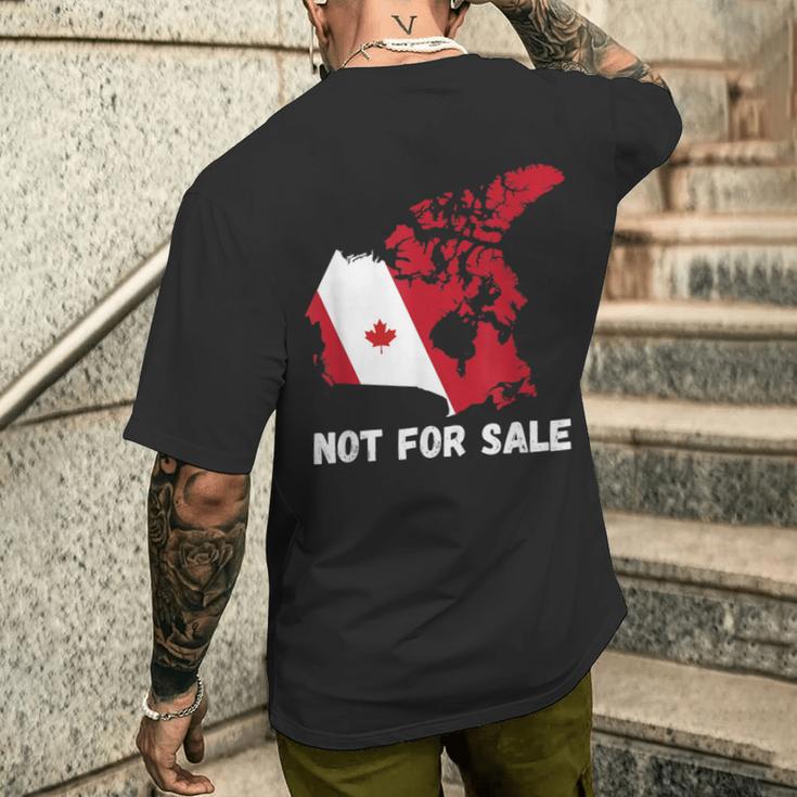 Canada Not For Sale Canada And Usa Canada Map Men's T-shirt Back Print ...