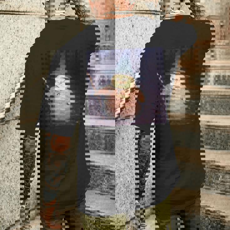 Cheeseball The Wizard Cat Vintage 90S Orange Cat Witch Cat Men's T ...