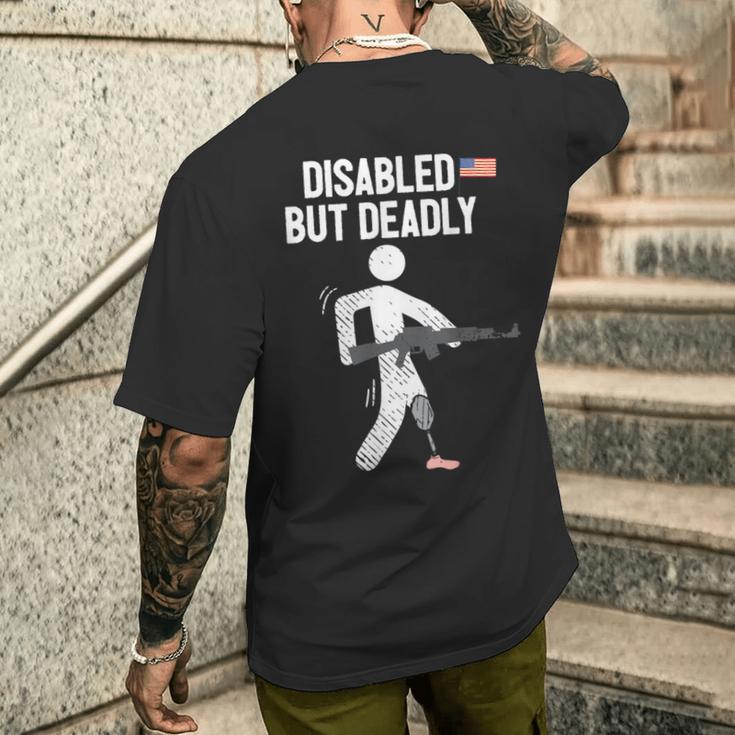 Disabled But Deadly Gun Lover Leg Amputee Legless One Legged Men's Back ...