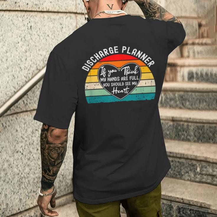 Discharge Planner Appreciation Thank You Men's T-shirt Back Print | Mazezy