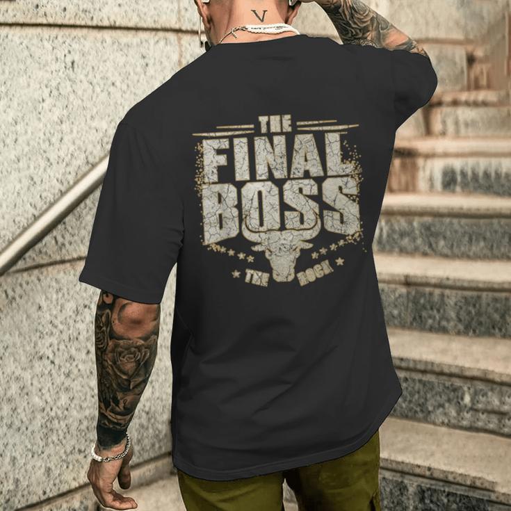 The Final Boss Vintage Rock Music Final Boss Gamer Bull Head Men's T ...