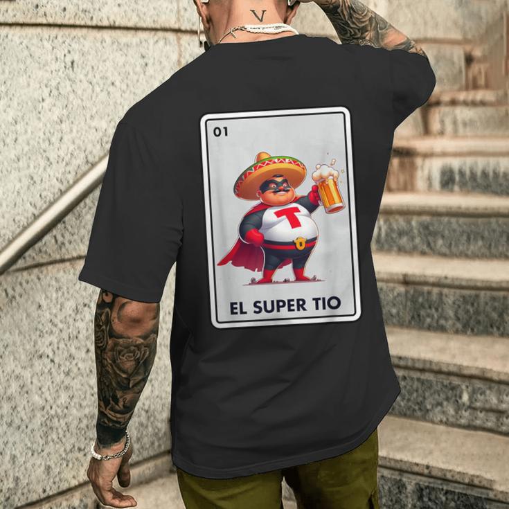 Mexican Uncle Drinking Lover Tio El Tio Mexican Bingo Card Men's T ...