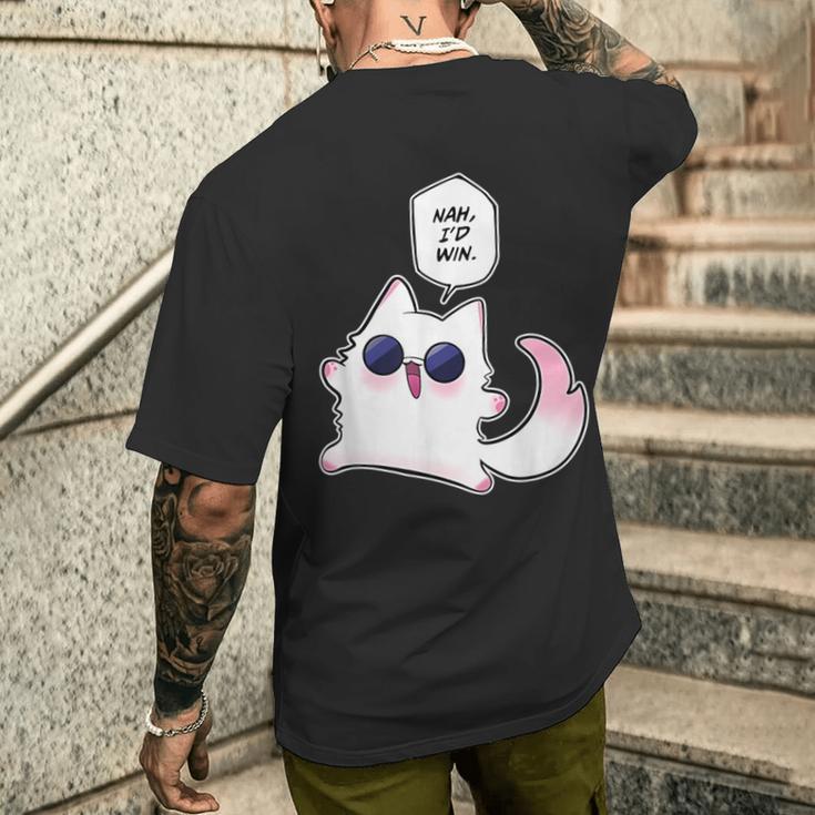 Nah Yo Ganaría Gojo Cat Meme Camiseta Hombre Estampado Espalda - Regaloses