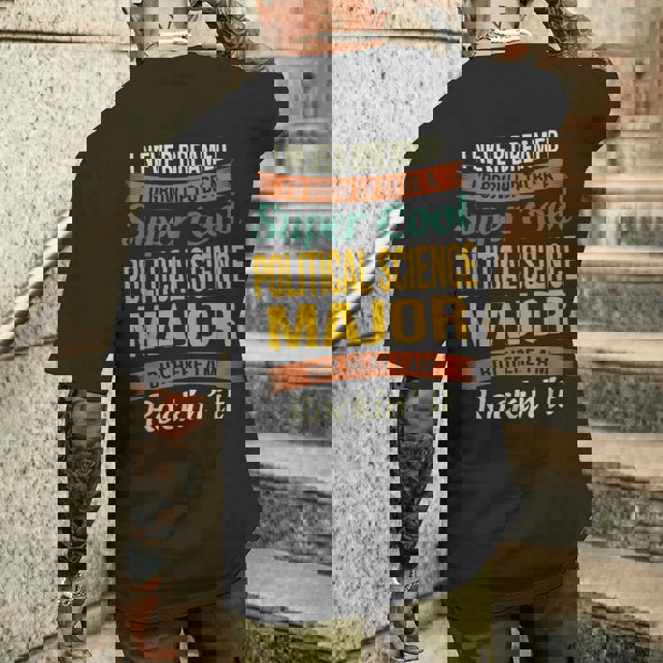 Political Science Major Appreciation Men's Back Print T-Shirt - Monsterry