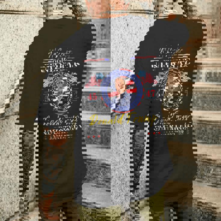 President Donald Trump Inauguration Day 2025 47Th Usa Flag Men's T ...